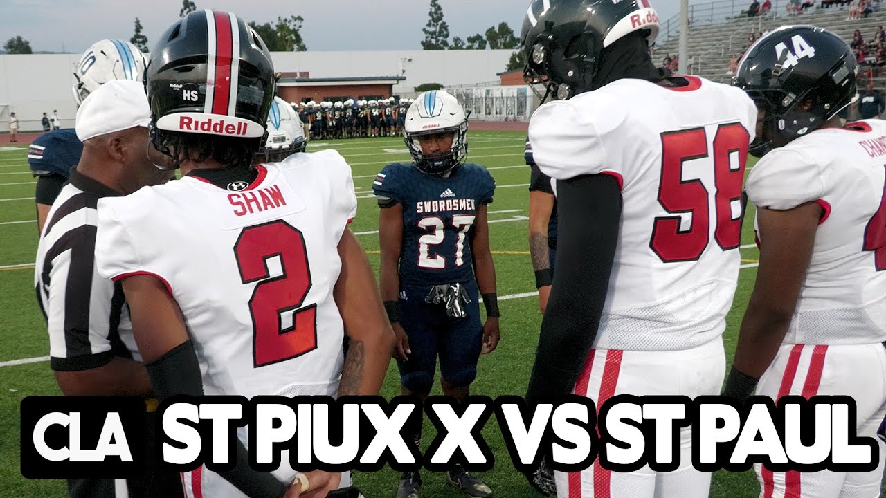 ST PIUS X VS ST PAUL | HS Football Highlights 2022 - YouTube