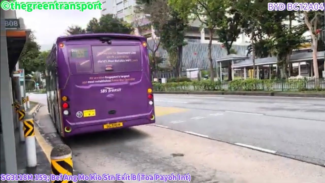 [SBS Transit] BYD BC12A04; SG3118M - Service 159 - YouTube
