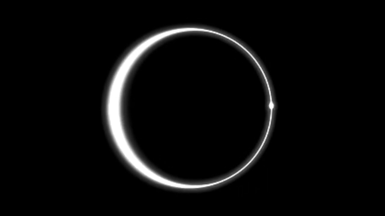 WHITE ROUND CIRCLE | Neon Glowing Lights | Loop Video | White Neon ...