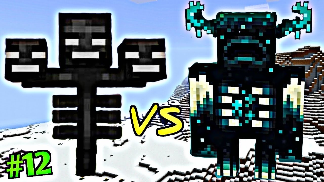 Wither Boss vs Warden ultimate bettle | wither vs Warden fight in ...