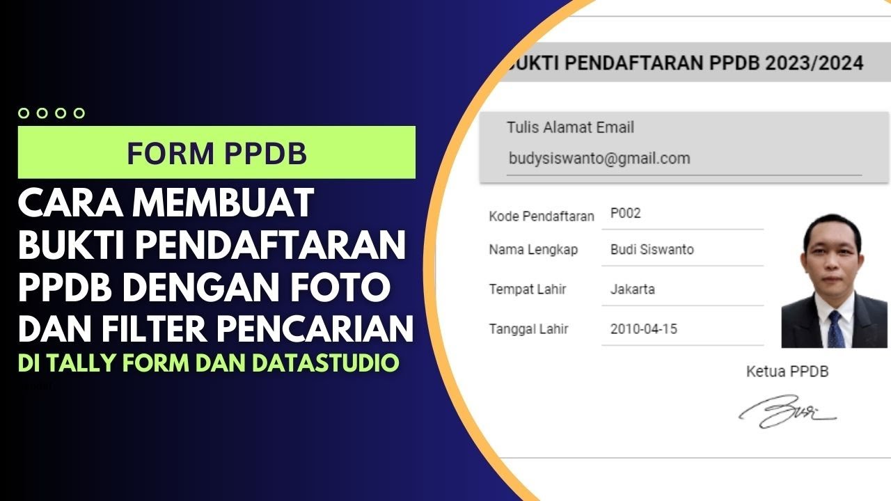 Cara Membuat Bukti Pendaftaran PPDB dengan Foto dan Filter Pencarian di ...