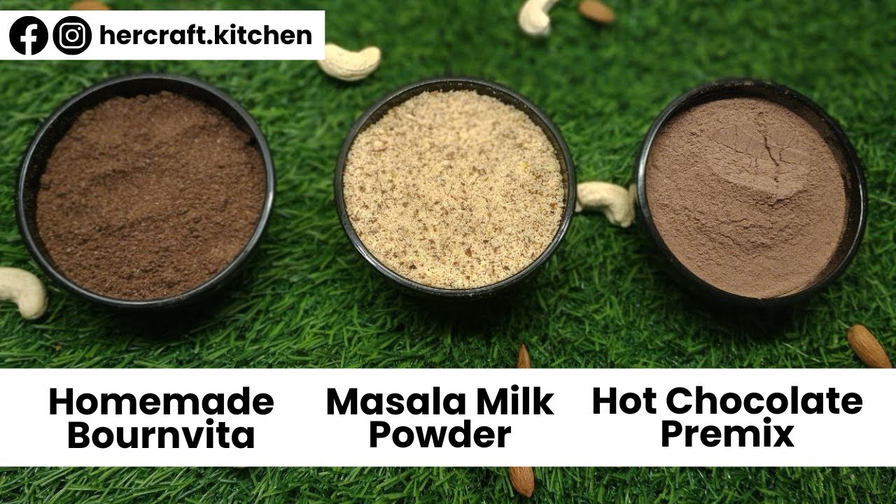 Homemade Bournvita | Hot Chocolate Premix | Masala Milk Powder | Live ...
