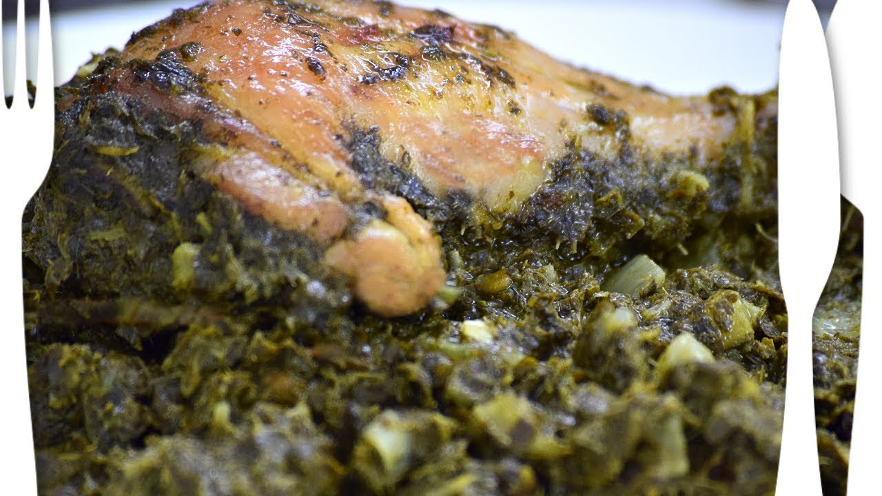 RAVITOTO DE POULET AU COCO - Feuilles de casava pilées au poulet et au ...