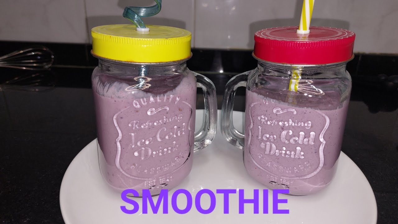 Refrescante BATIDO / SMOOTHIE DE MORA con mucha VITAMINA 😋 - YouTube