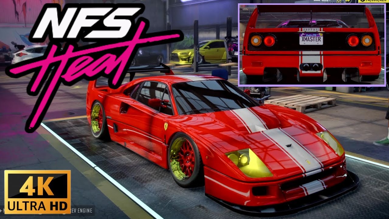 Ferrari F40 1987 - The ULTIMATE Street Beast in NFS Heat! | 4K Ultra HD ...