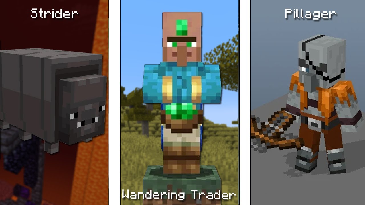 Minecraft Mobs And Their Early Concepts - YouTube