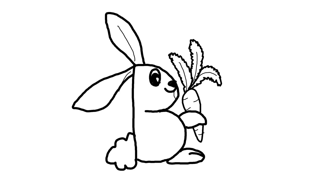 Bunny with Letter B Drawing Desk Lesson Timelapse - YouTube