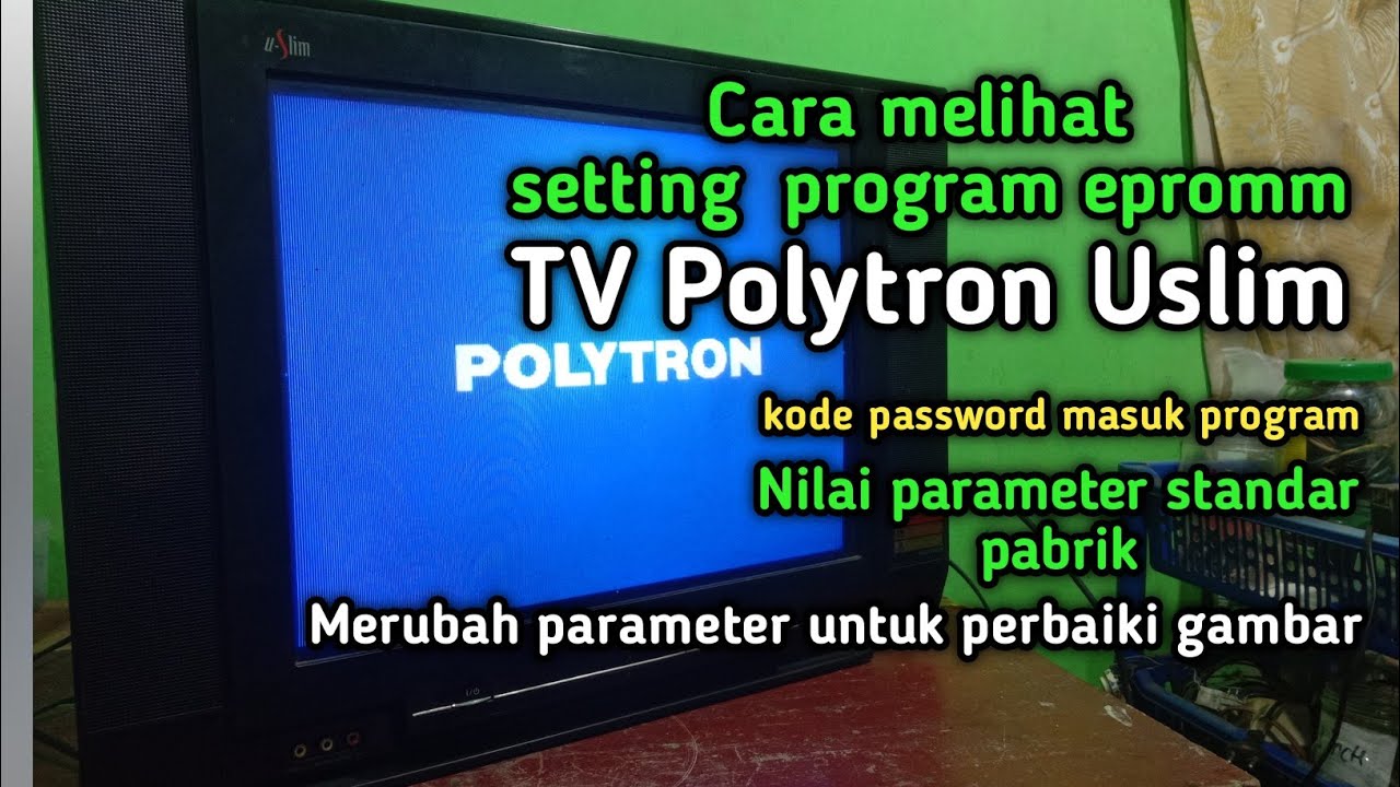 Menu Factory setting TV Polytron uslim - YouTube