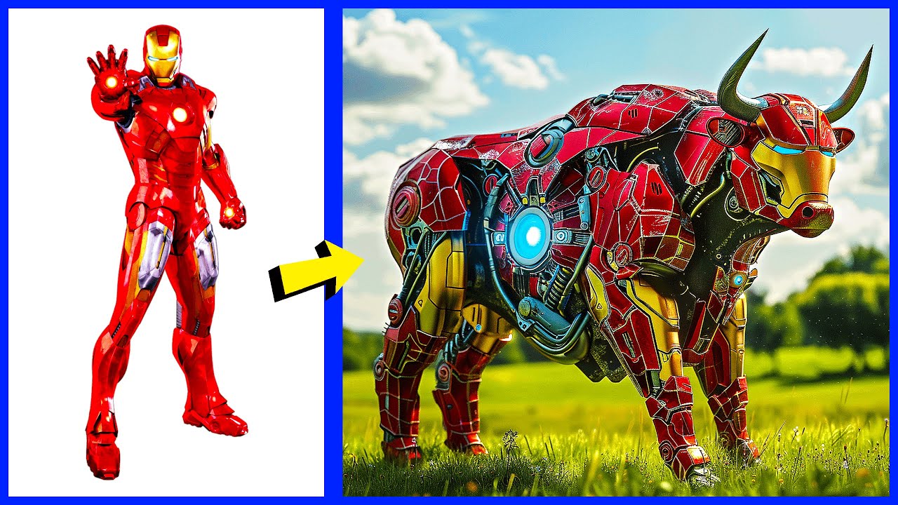 AVENGERS But COW 🐂 SUPERHEROES🔥 All Characters (Marvel & DC) 2024 💥 ...