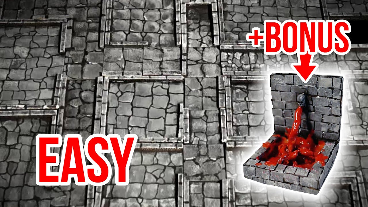 Easy Dungeon Tiles - Modular Cardboard Dungeon Tiles, Sewers, Caves and ...