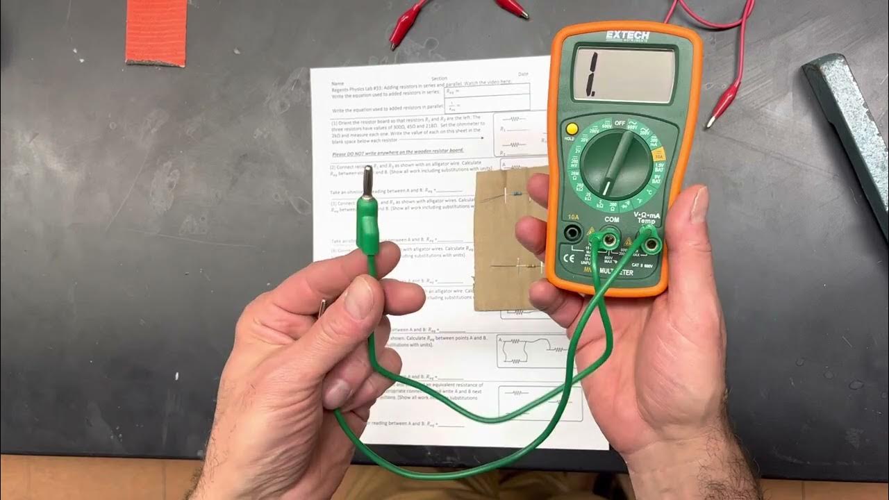Adding resistors in series and parallel - YouTube