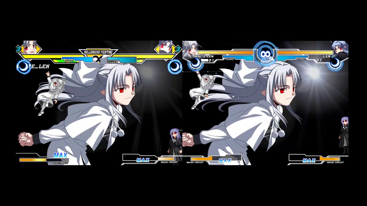 Melty Blood/Mugen Comparison: 9's White Len - YouTube
