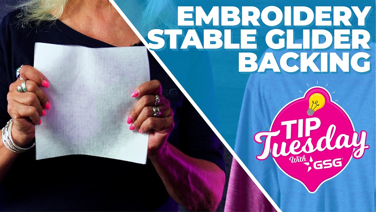 Embroidery Backing with Extraordinary Strength! Stable Glider Backing ...