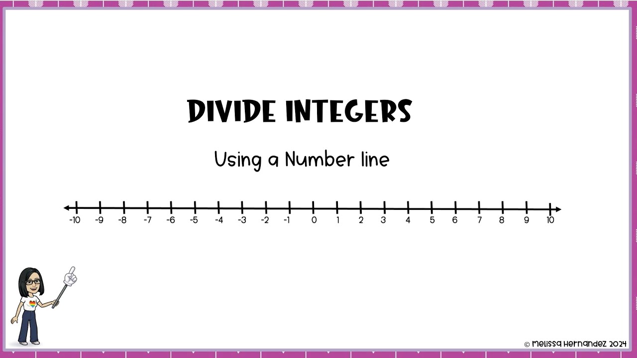 6.3D Divide Integers using a Number line - YouTube