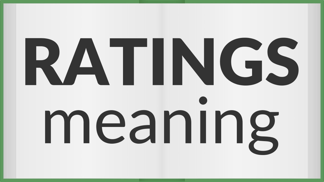 Ratings | meaning of Ratings - YouTube