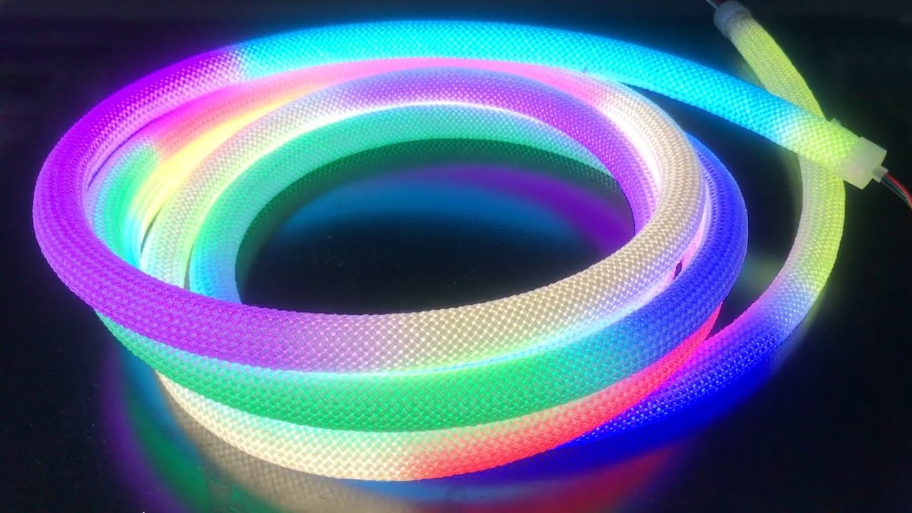 Braided Addressable RGBW LED Neon Flex Rope Light - superlightingled ...