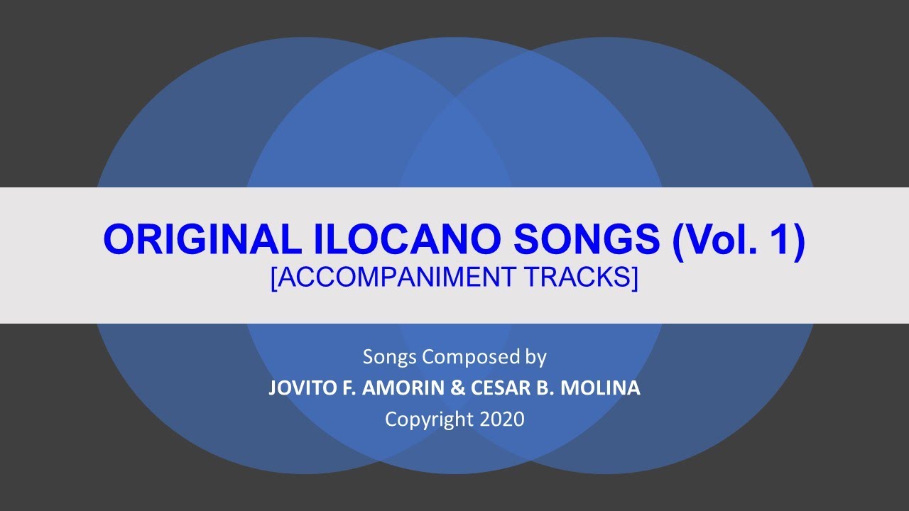 JOVY & CESAR - Original Ilocano Songs (Vol 1) - Accompaniment Tracks ...