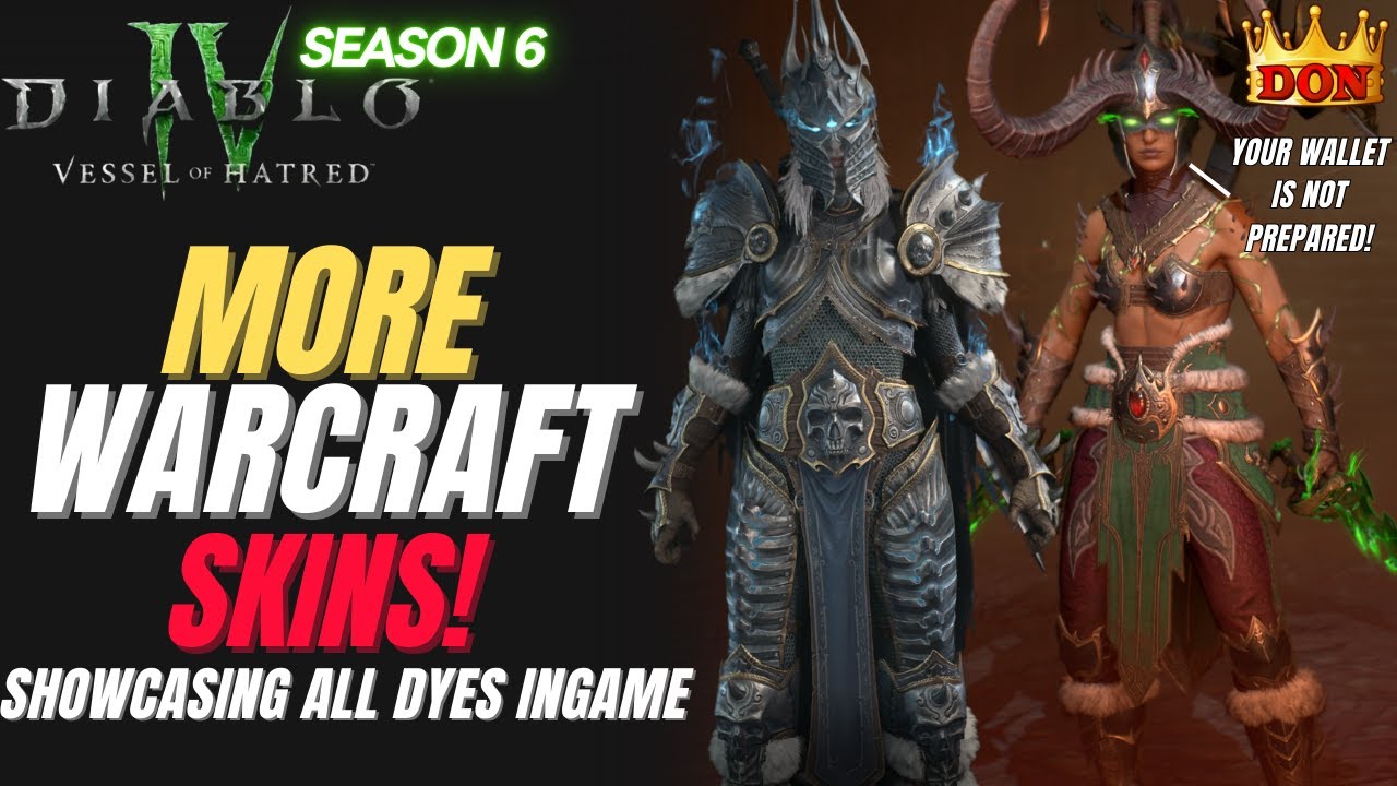 WoW Fashion Returns to Diablo 4 | NEW SKINS - YouTube