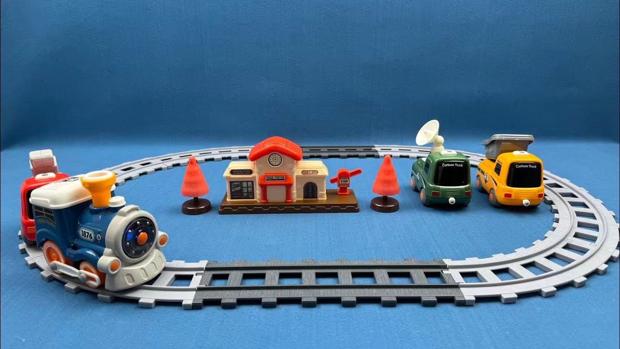 8 Min Satisfying Unboxing: RC Electric Magnetic Steam Train ASMR | No ...
