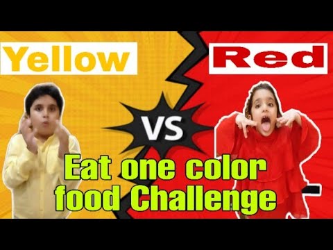 #foodChallenge Eat only one color food Challenge for 12 hours!!! funny ...