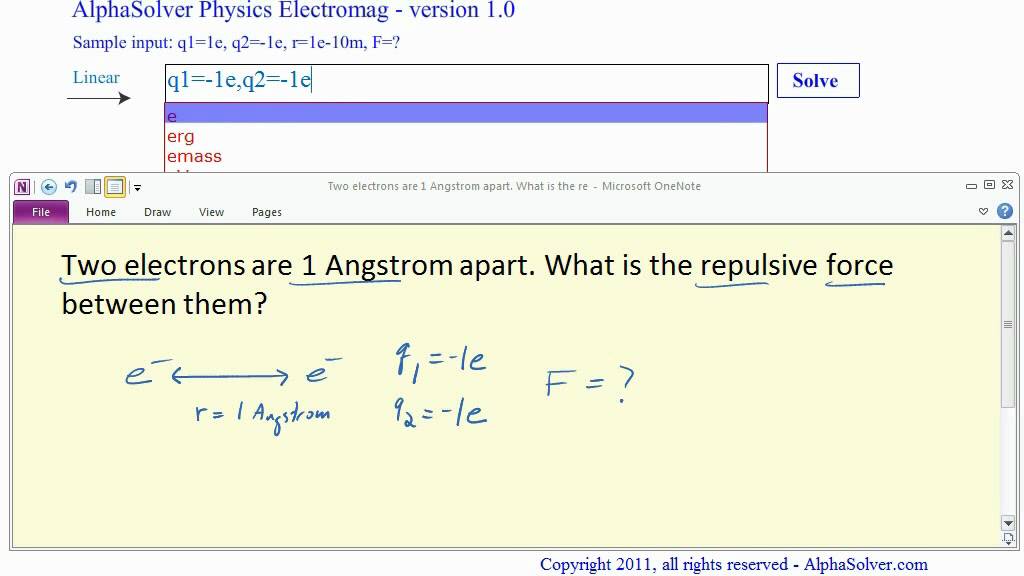 How to use Coulomb's law to calculate force between two charges - YouTube