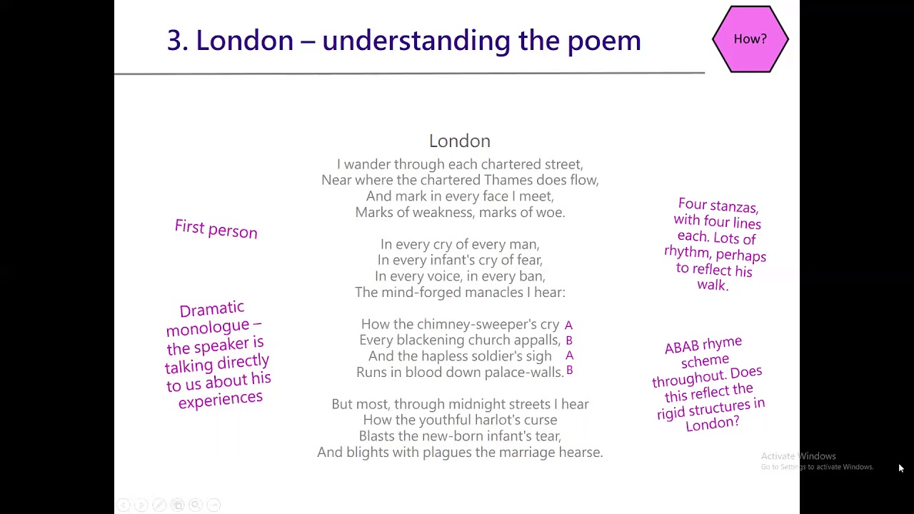 P&C Poetry: Lesson #2 - London, by William Blake - YouTube