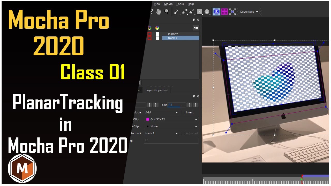 MOCHA 2020 - Planar Tracking in Mocha Pro 2020 Class_01[Fundamental ...