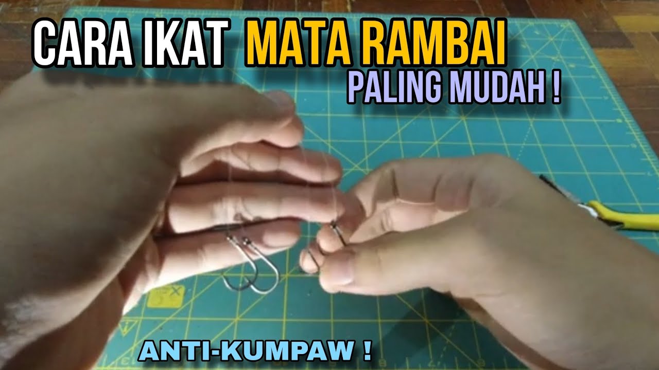 CARA IKAT PERAMBUT MATA RAMBAI PALING MUDAH - YouTube