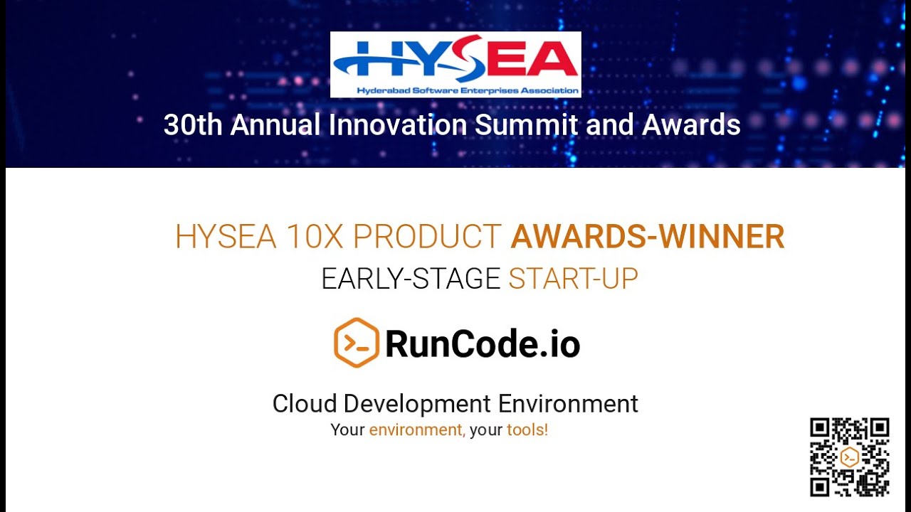 Prestigious HYSEA 30th Annual Innovation Summit and Awards for RunCode ...