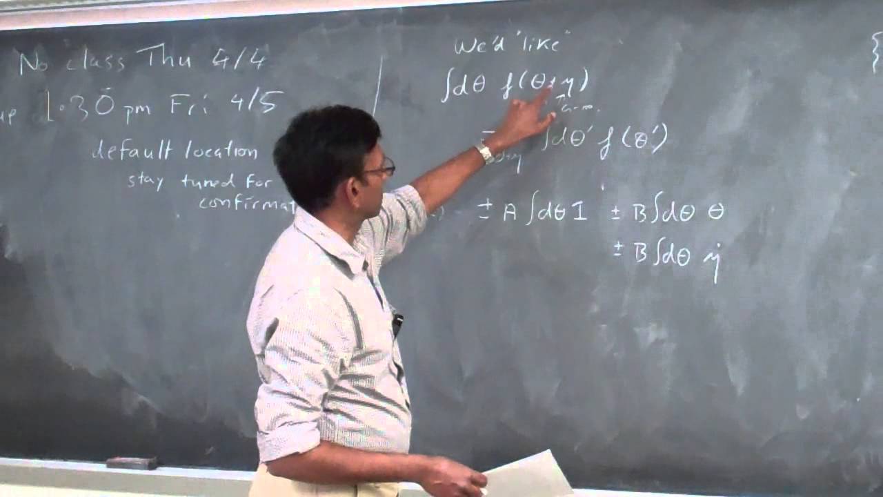 Raman Sundrum - Advanced Quantum Field Theory - 2Apr2013 (1/2) - YouTube