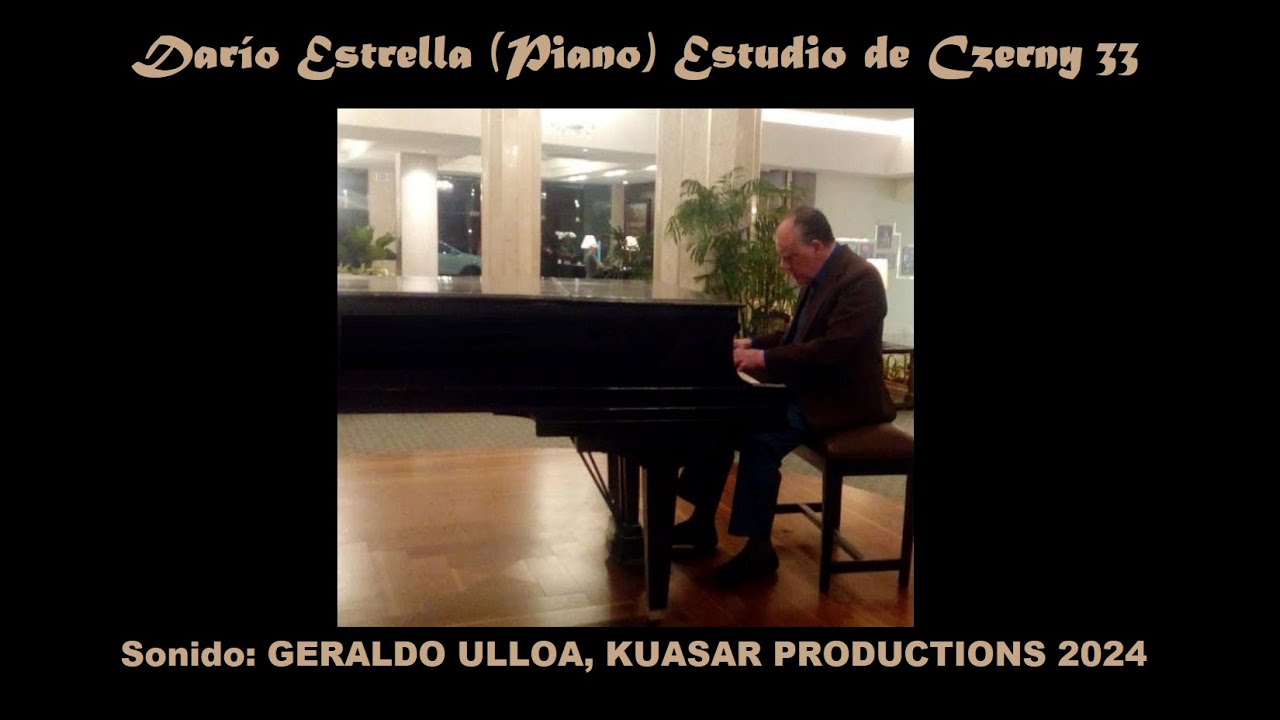 DARIO ESTRELLA (Piano) Estudio de Czerny 33 - YouTube