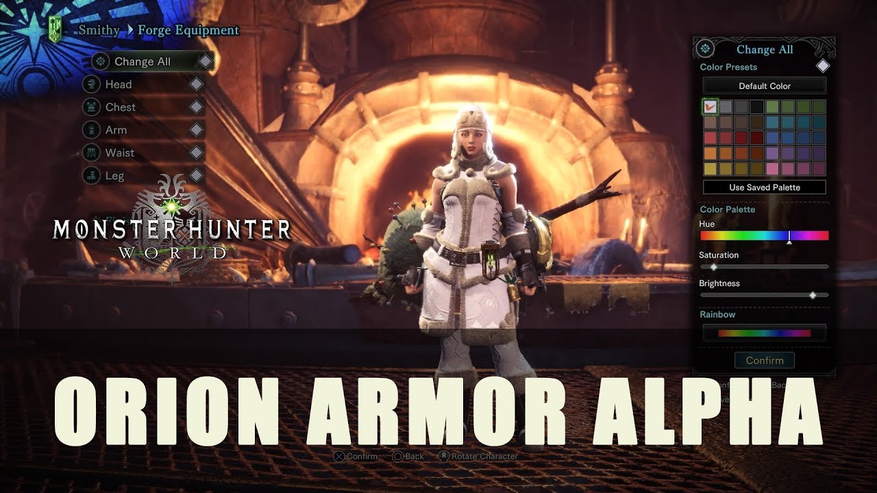 MHW: Orion Armor Alpha and Orion Armor - YouTube