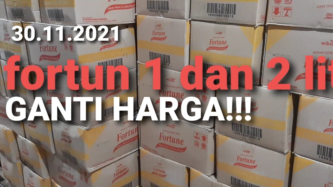 Harga Minyak Goreng terbaru untuk fortun 1 dan 2 Liter - YouTube
