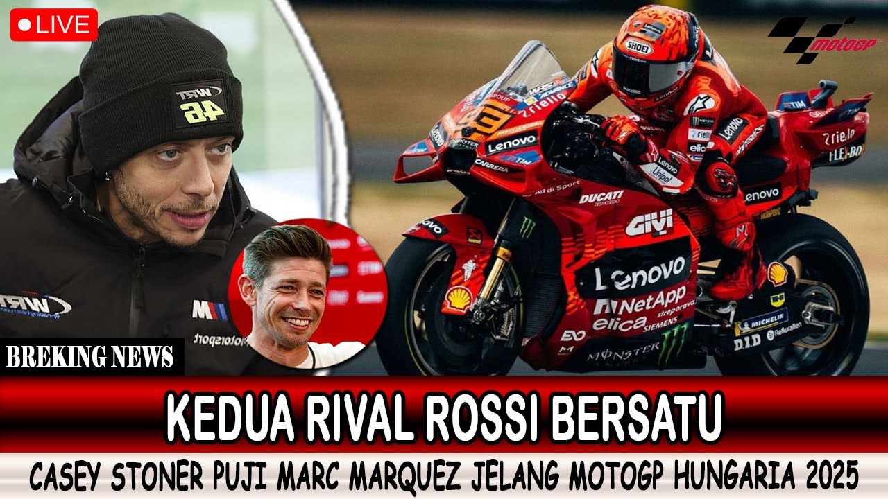 KEDUA RIVAL BERSATU 🔥 STONER PUJI MARQUEZ SEMAKIN SULIT DI KALAHKAN JELANG MOTOGP HUNGARIA 2025 ...