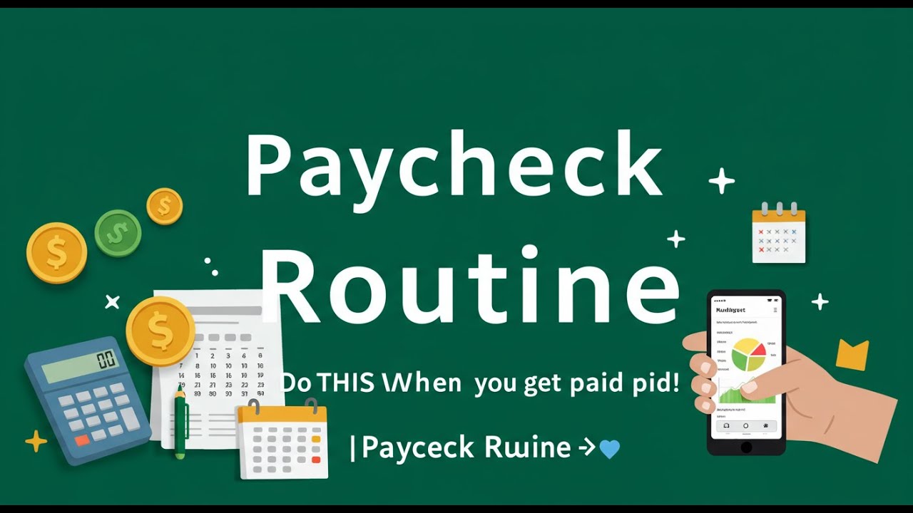 Do THIS When You Get Paid Paycheck Routine - YouTube
