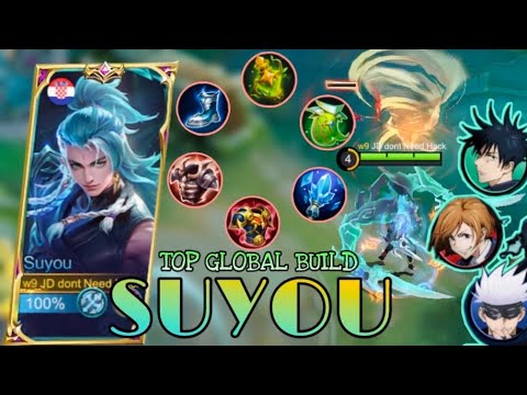 TOP GLOBAL SUYOU BEST BUILD & EMBLEM SET | SUYOU NEW HERO | MOBILE ...