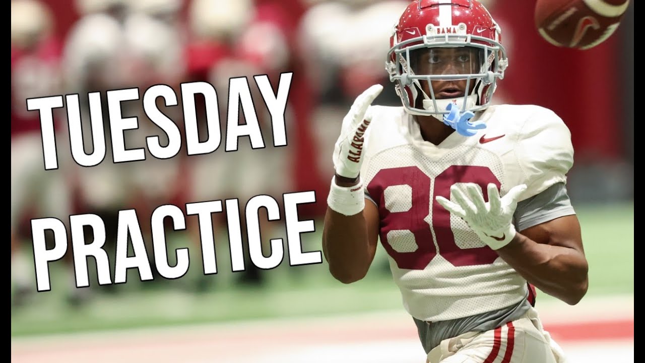 Alabama Crimson Tide Football Tuesday Practice | Alabama vs Austin Peay ...