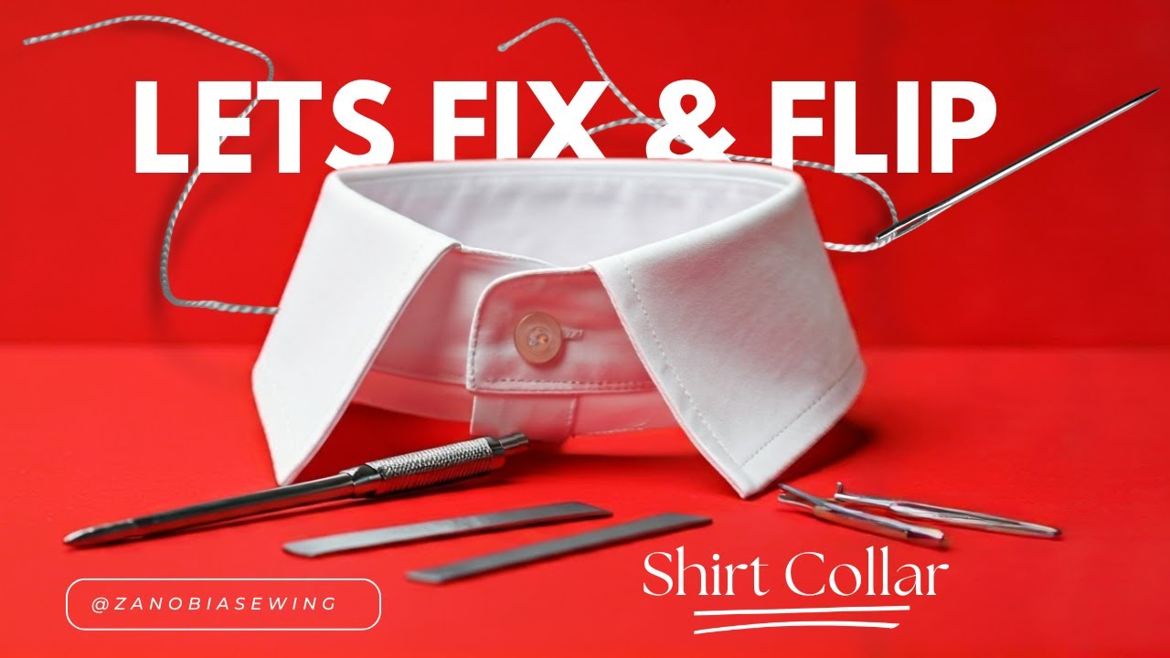 Fix a Torn Collar: Flip a Men's Shirt Collar. Save Your Shirts! Easy ...