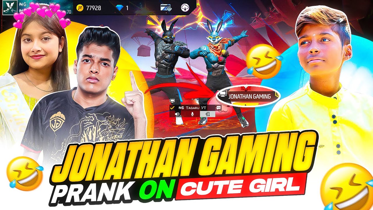 Jonathan Gaming Prank On Cute Girl Streamer 💥🔥 @NonstopGaming_ - YouTube