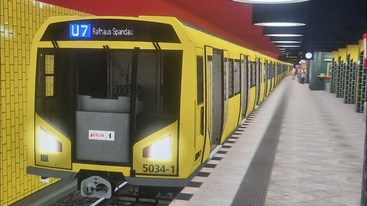 TS2009 U-Bahn Sim Berlin | Einsetzer auf der U7 im H01 5034 von Rw nach ...