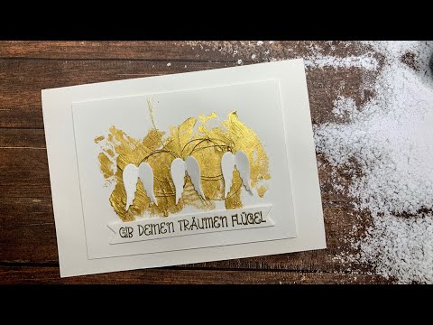 Edle Weihnachtskarte in Gold • Gejammert wird auch ;)