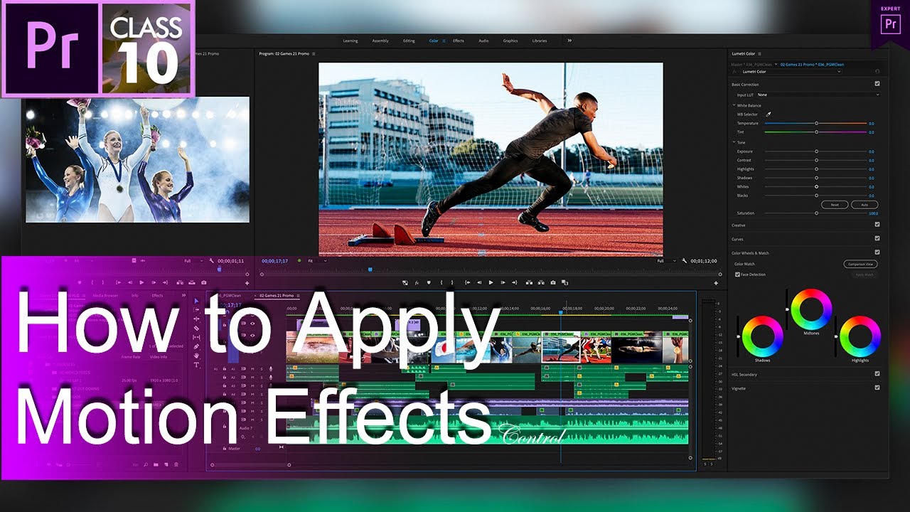 How to apply [Motion Effect Controls] Adobe Premier pro CC 2021 Class ...