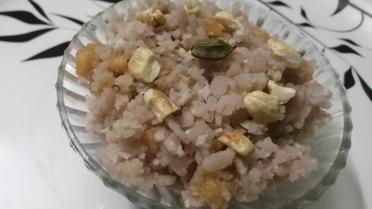 Sweet Aval Recipe | சிவப்பு அவல் | Fireless Cooking Recipe | Healthy ...