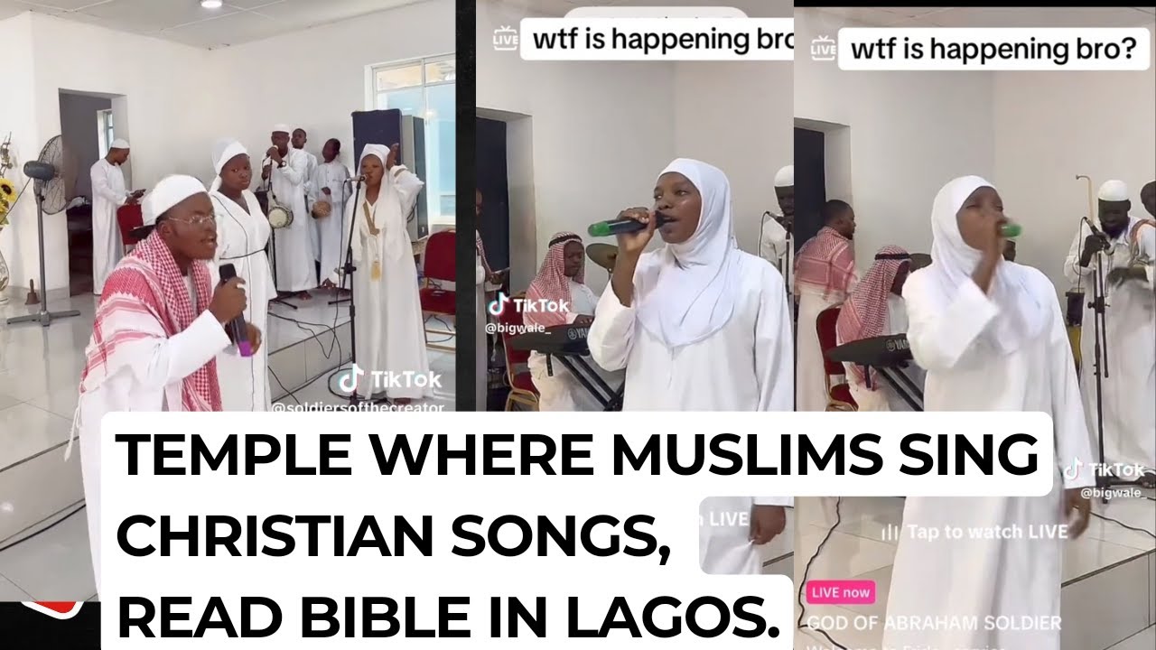 Muslims Singing Christian Songs, Reading Bible and Koran. Video of ...