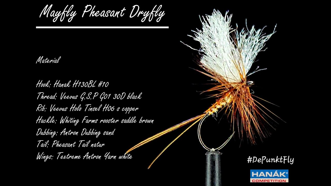 Tying a Mayfly Pheasant Dryfly - Tied by Matthias Dibiasi - DePunkt Fly ...