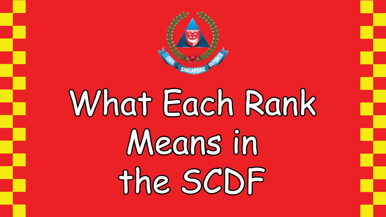 What Each Rank Means in the SCDF - YouTube