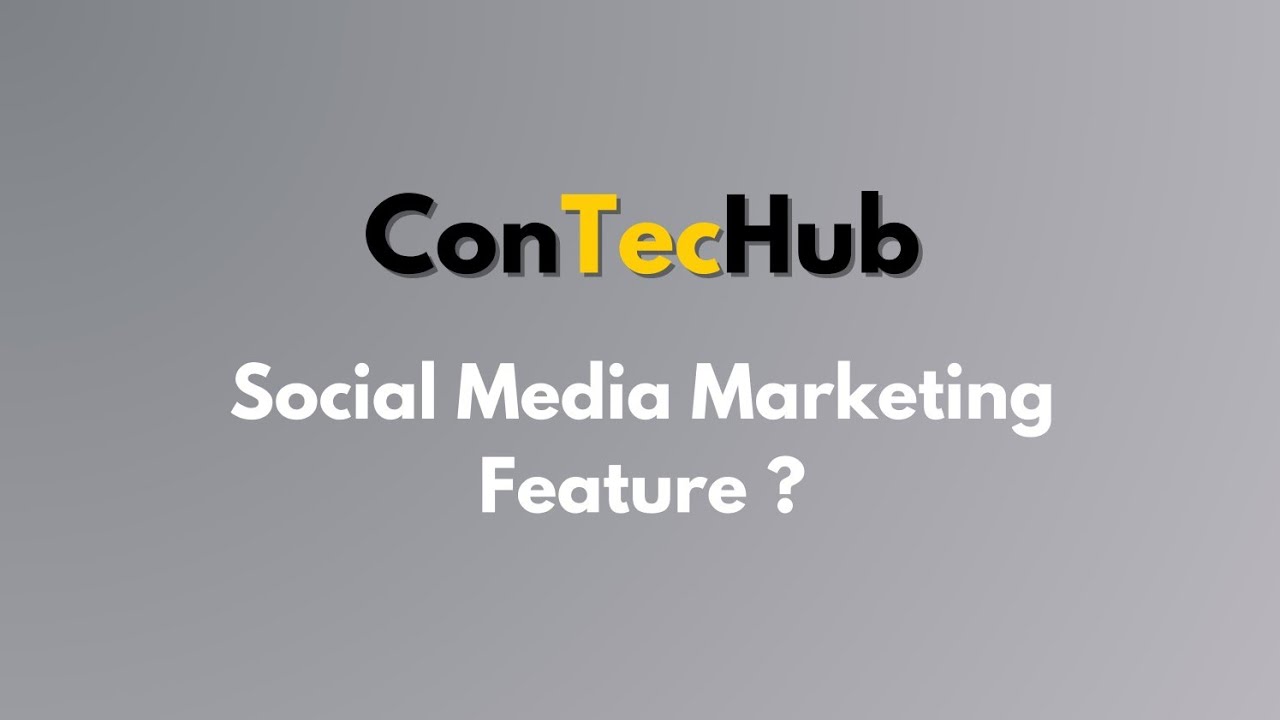 Social Media Marketing with ConTechub CRM: A Game-Changer! - YouTube