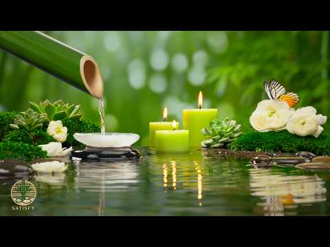 Deep Sleep Music and Anxiety Relief 🌿 Bamboo Water Fountain, Calming Music, Relax Mind and Body