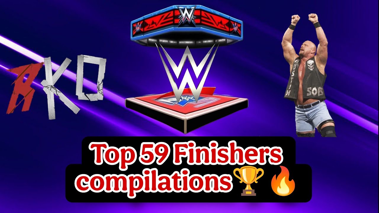 Top 59 finishers compilation of wwe😱🔥|WWE Finishers Compilation😉💪 ️ ...