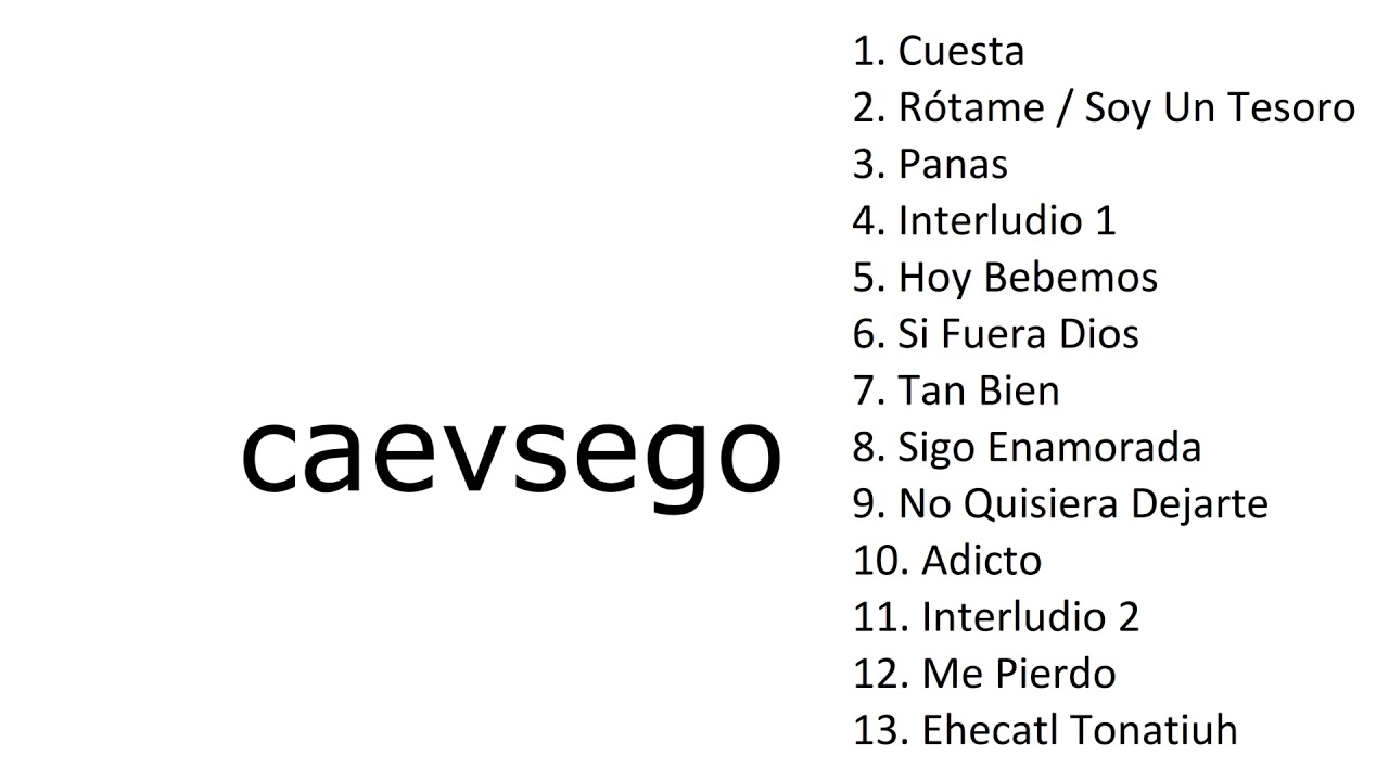 Caecae- Cae vs. Ego (Álbum Completo) - YouTube